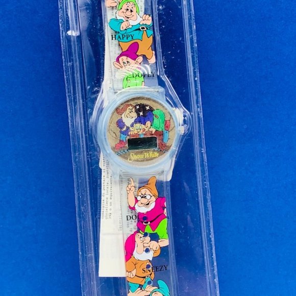 Disney | Accessories | Snow White Seven Dwarfs Watch Disney Dopey ...